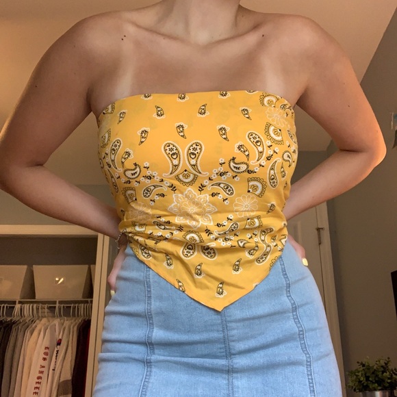 Now Around The World Bandana Tube Top